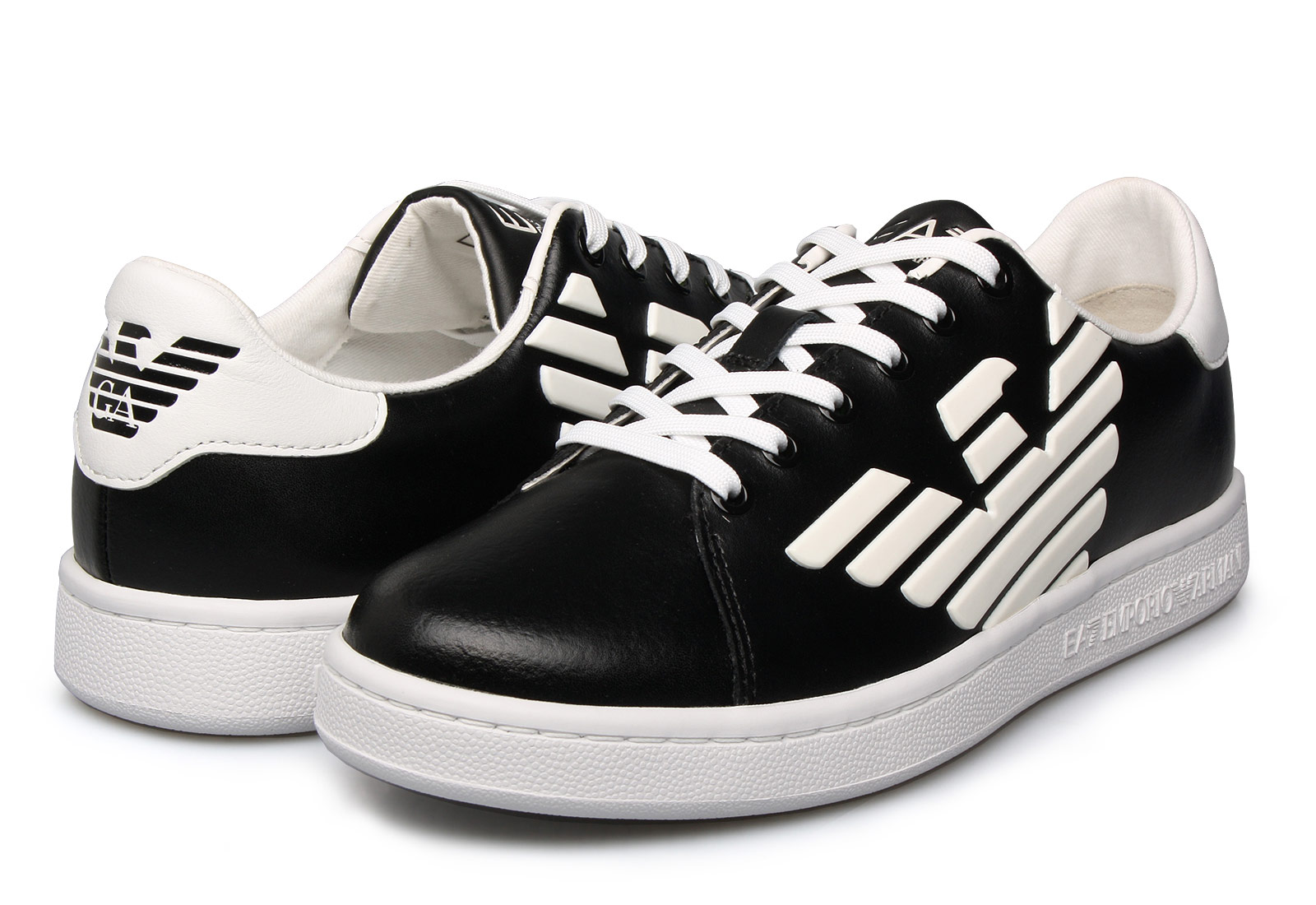 Emporio Armani Casual Crna Plitke patike - Classic Softy Leather K ...