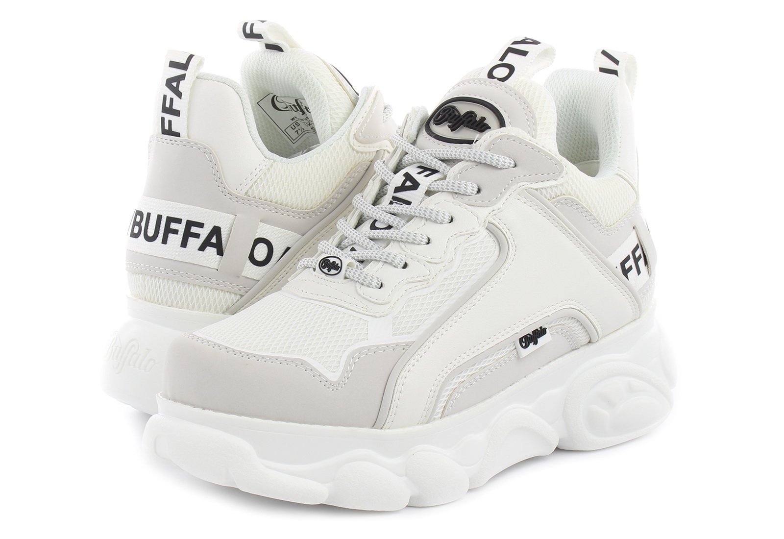 Buffalo Chunky sneakers Bela Plitke patike - Cld Chai - Office Shoes Srbija