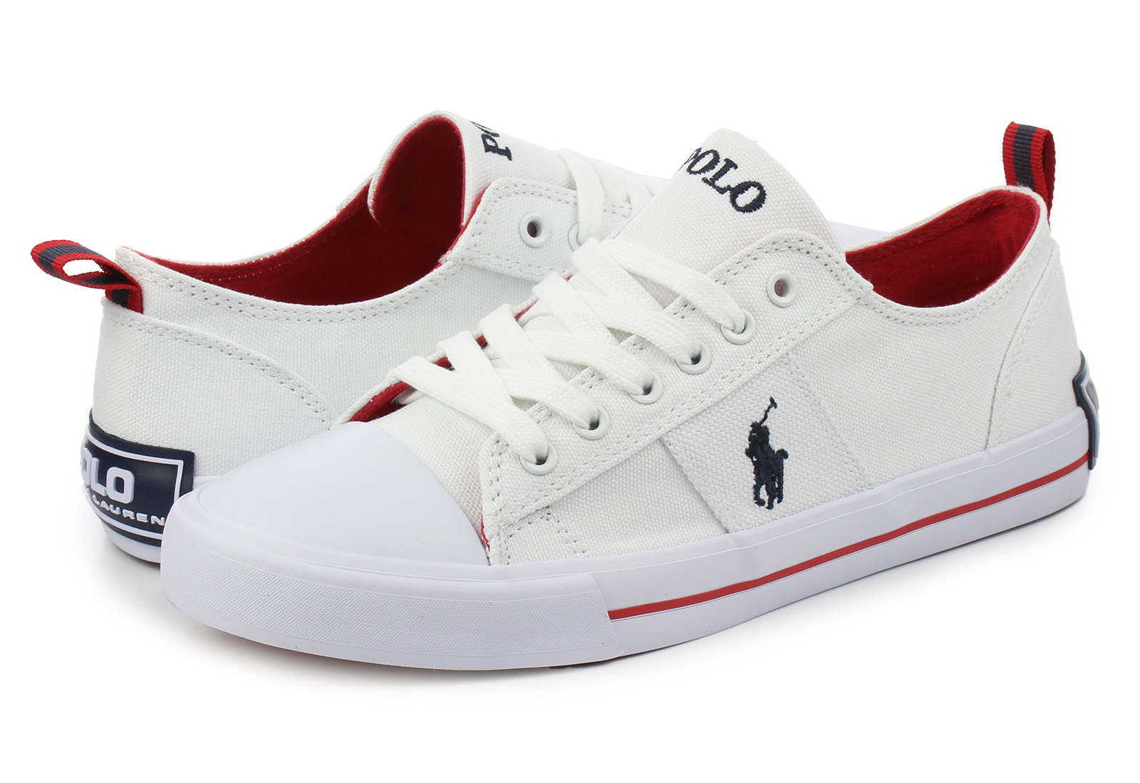 Polo Ralph Lauren Sportska elegancija Bela Plitke patike - Davy ...