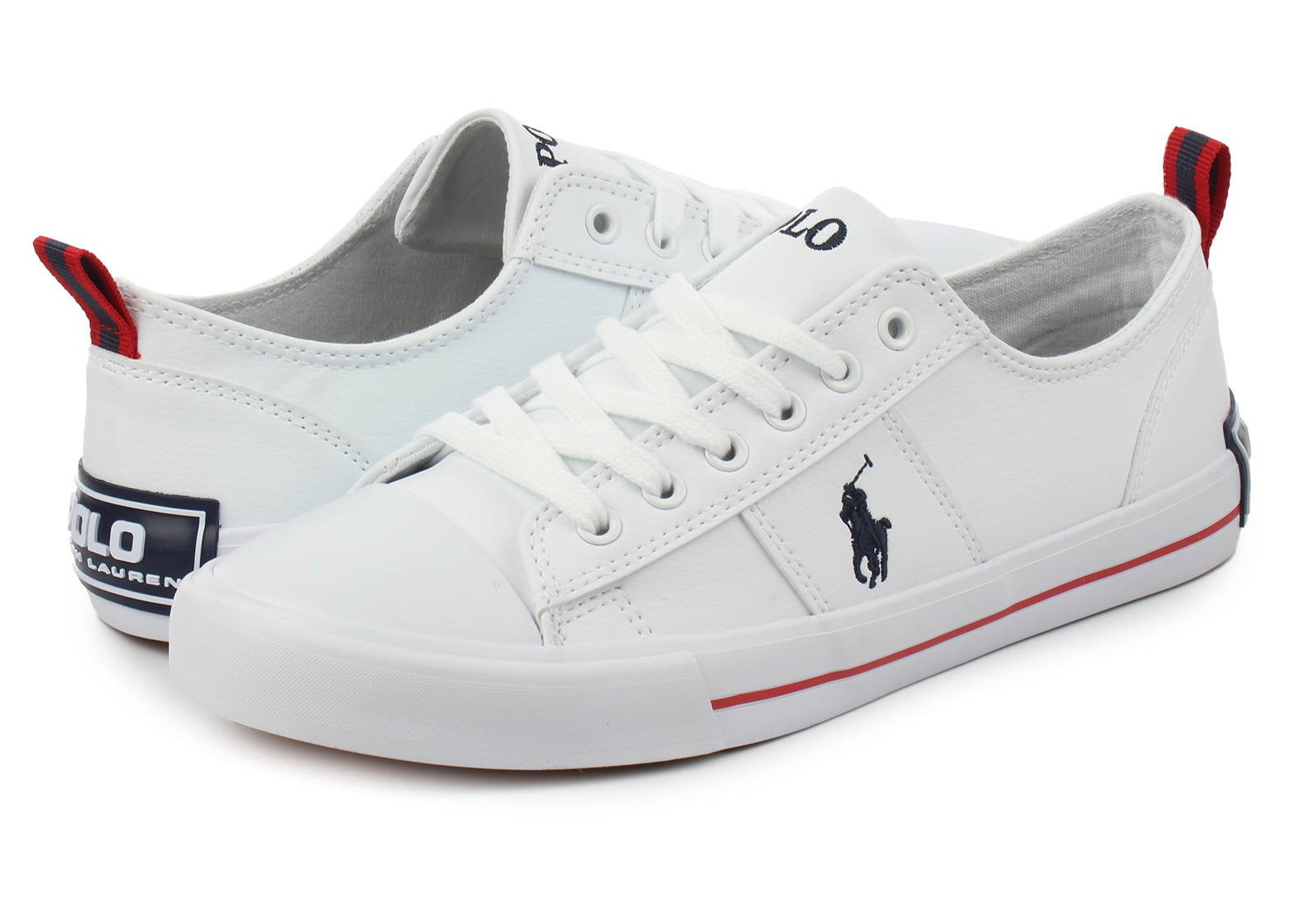 Polo Ralph Lauren Sportska elegancija Bela Plitke patike - Davy ...