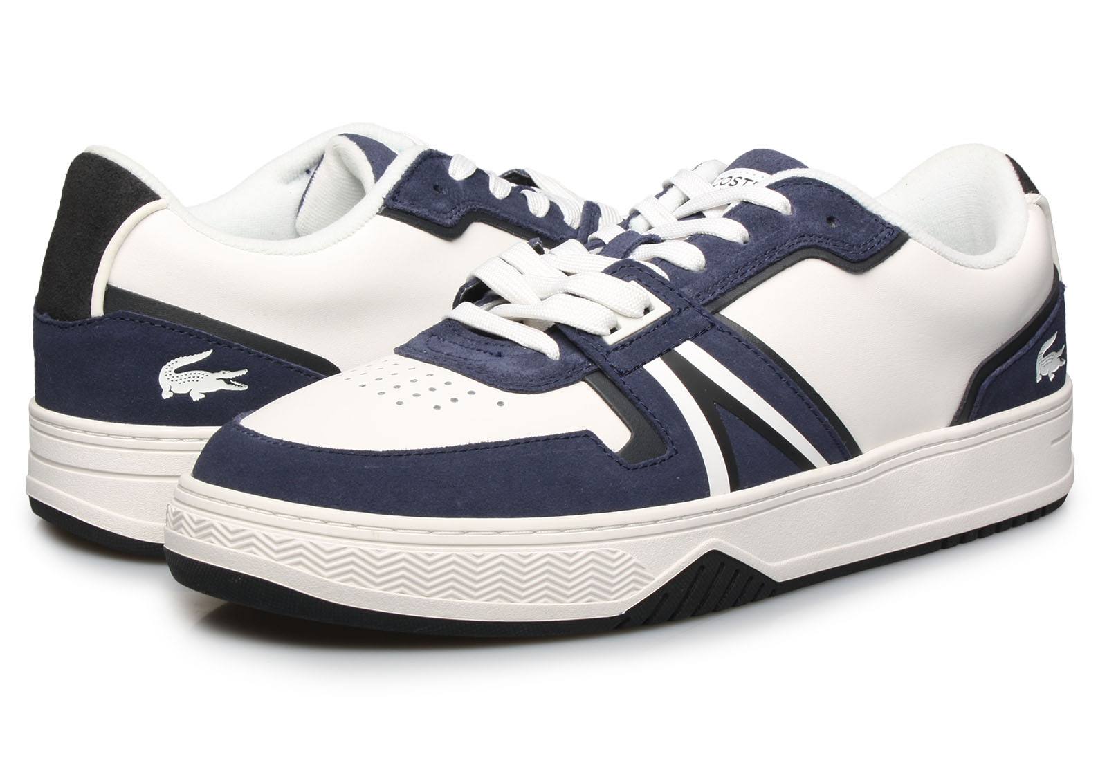 Lacoste Sportska elegancija Bela Plitke patike - L001 123 4 Sma ...